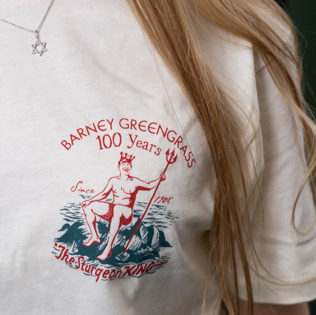 “The Strugeon King” X 100 Year Anniversary T-Shirt (Cream) – Barney ...